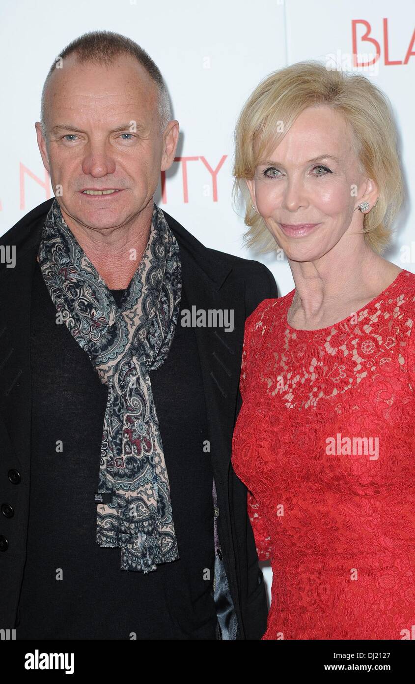 New York, NY, USA. 18th Nov, 2013. Sting, Trudie Styler at arrivals for ...