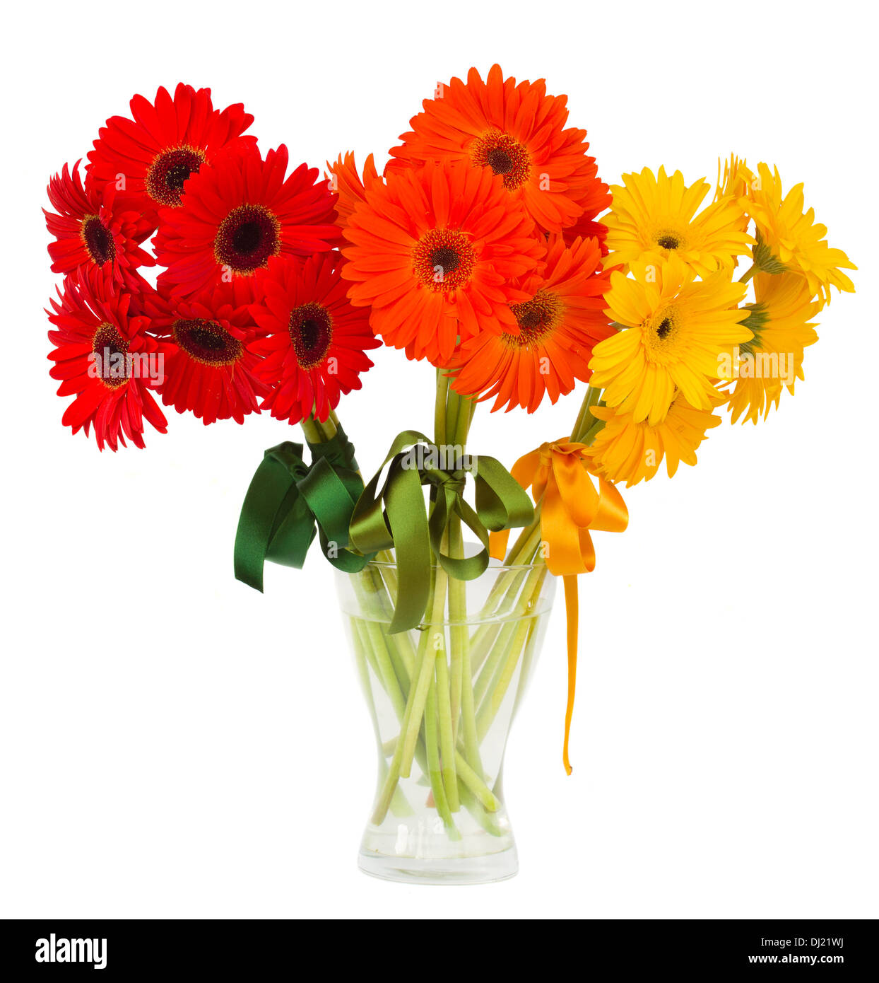 gerbera flowers bouquets in vase Stock Photo - Alamy