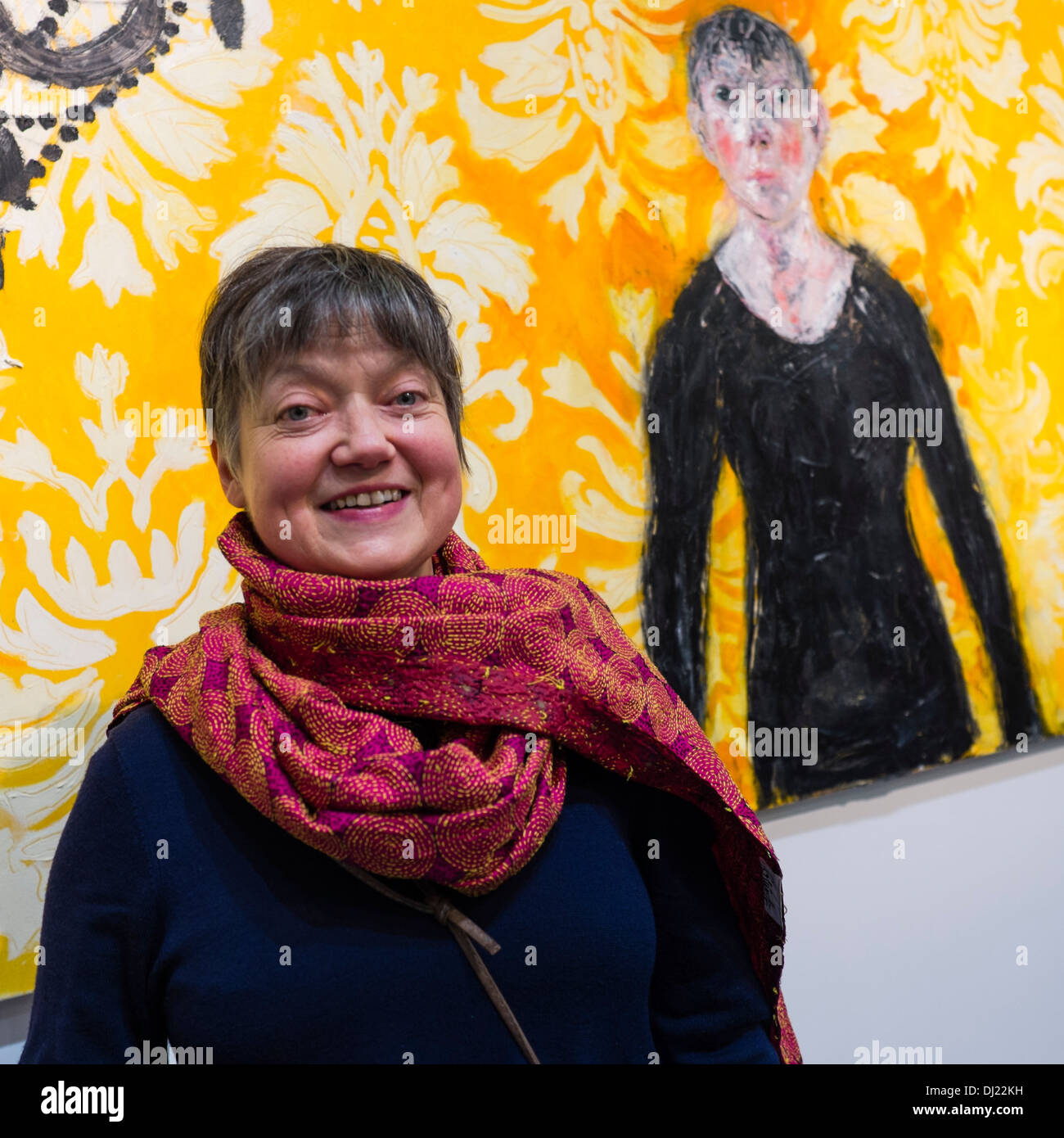 Artist SIANI RHYS JAMES at the opening night of The Rivalry of Flowers ...