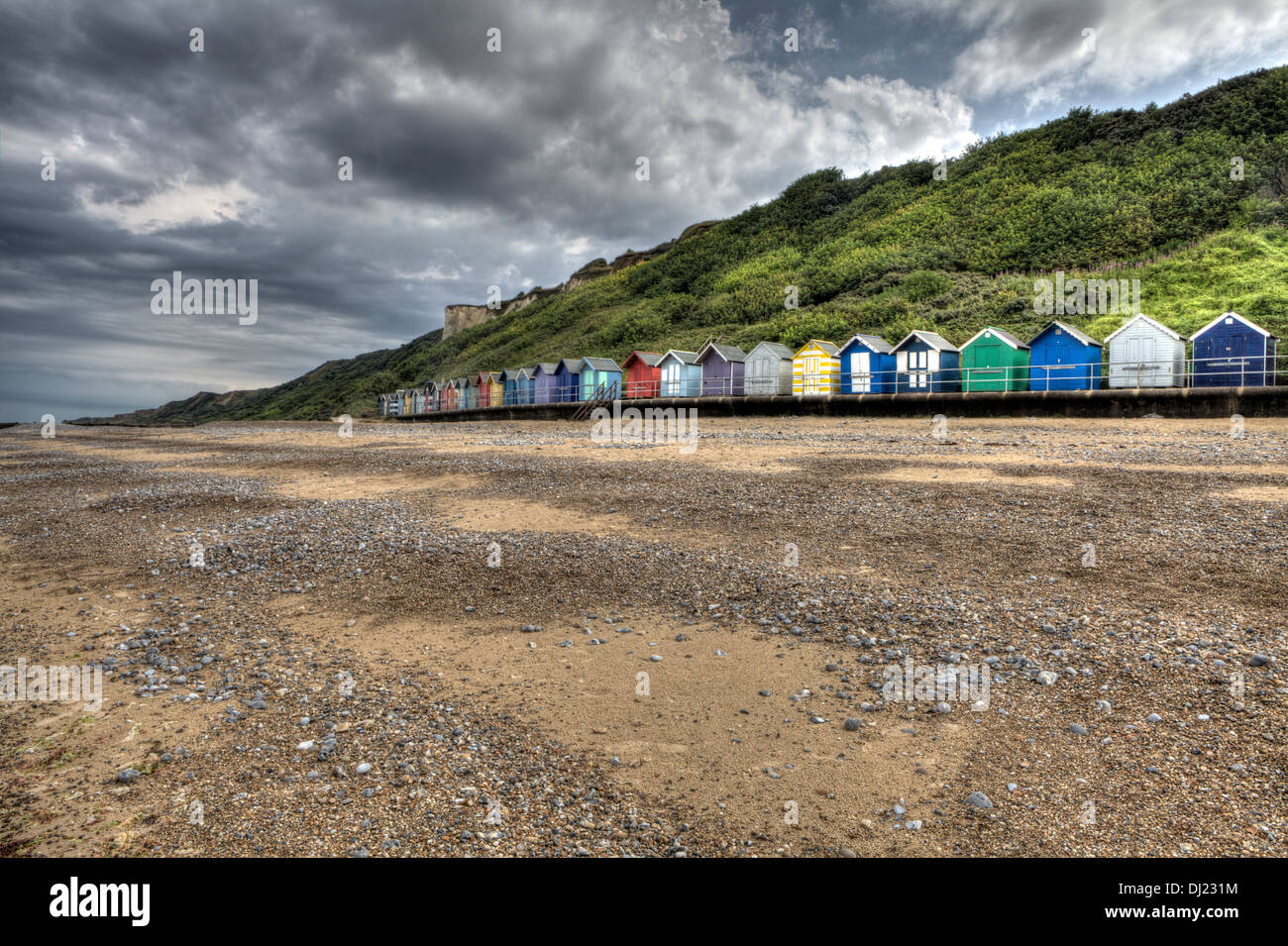 Blue beach huts under hi-res stock photography and images - Alamy