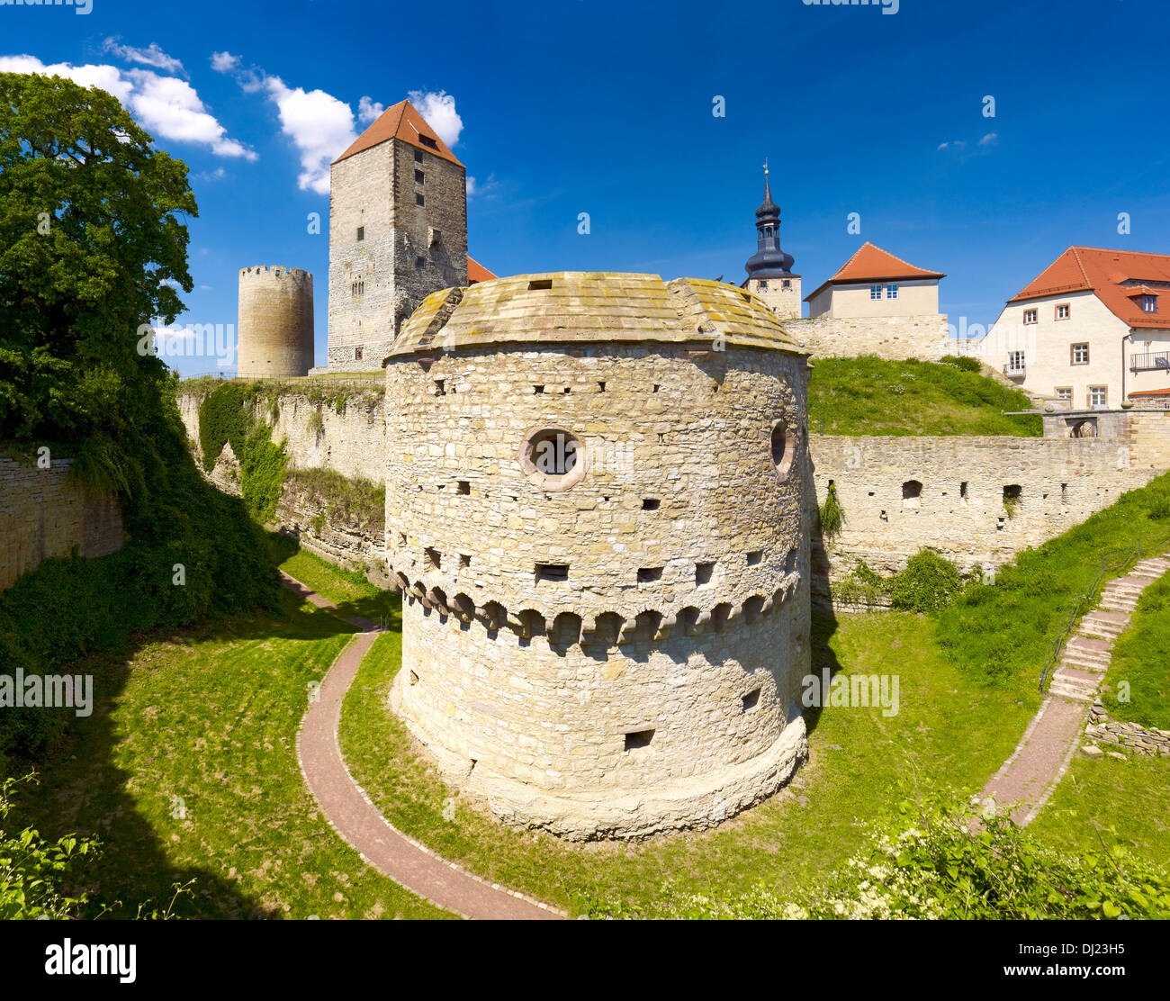 Castle turret battery tower querfurt hi-res stock photography and ...
