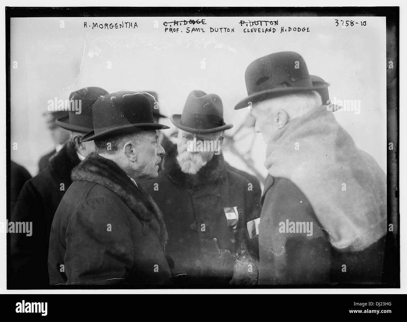 This photograph features H. Morgenthau, Professor Samuel Dutton, and ...