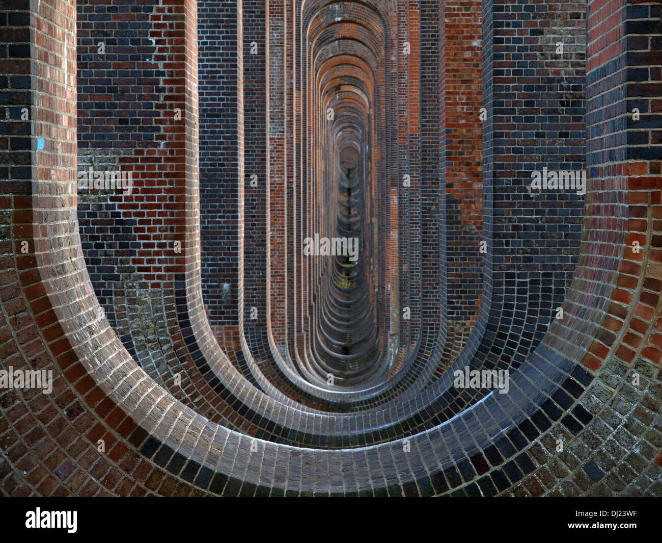The Ouse Valley Viaduct on the London-Brighton Railway Line,close to ...