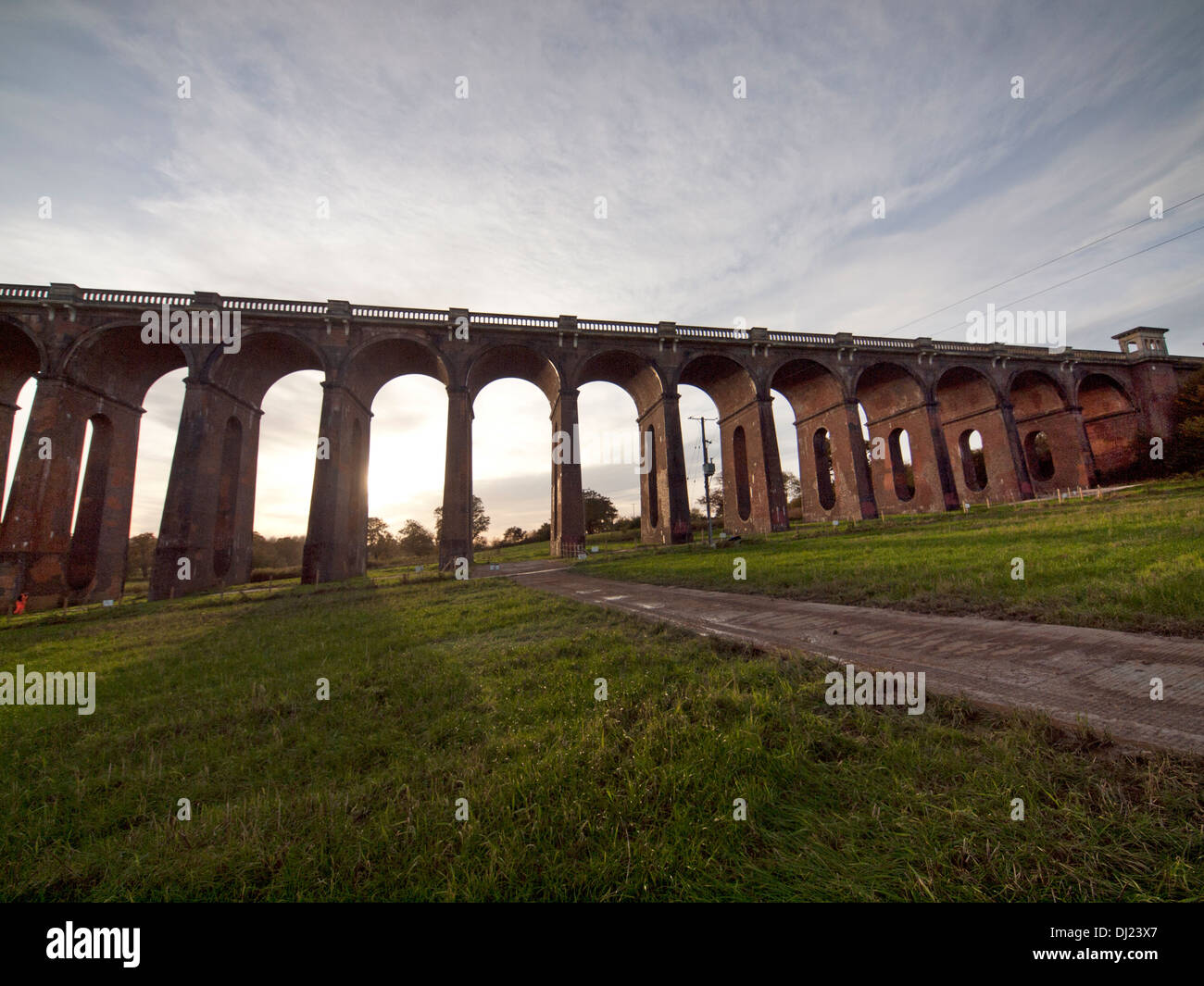 The Ouse Valley Viaduct on the London-Brighton Railway Line,close to ...
