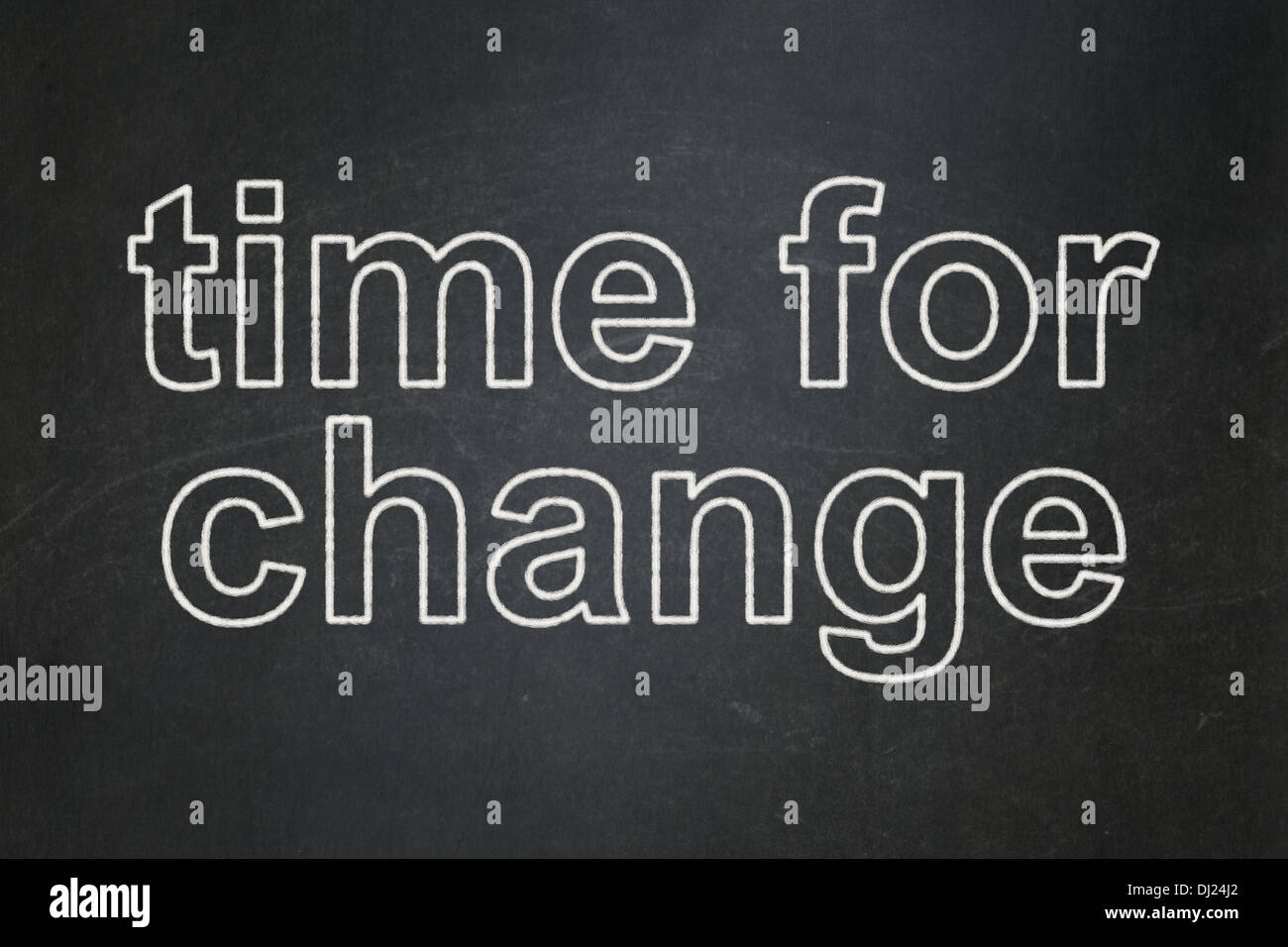 Time for Change on chalkboard background Stock Photo - Alamy