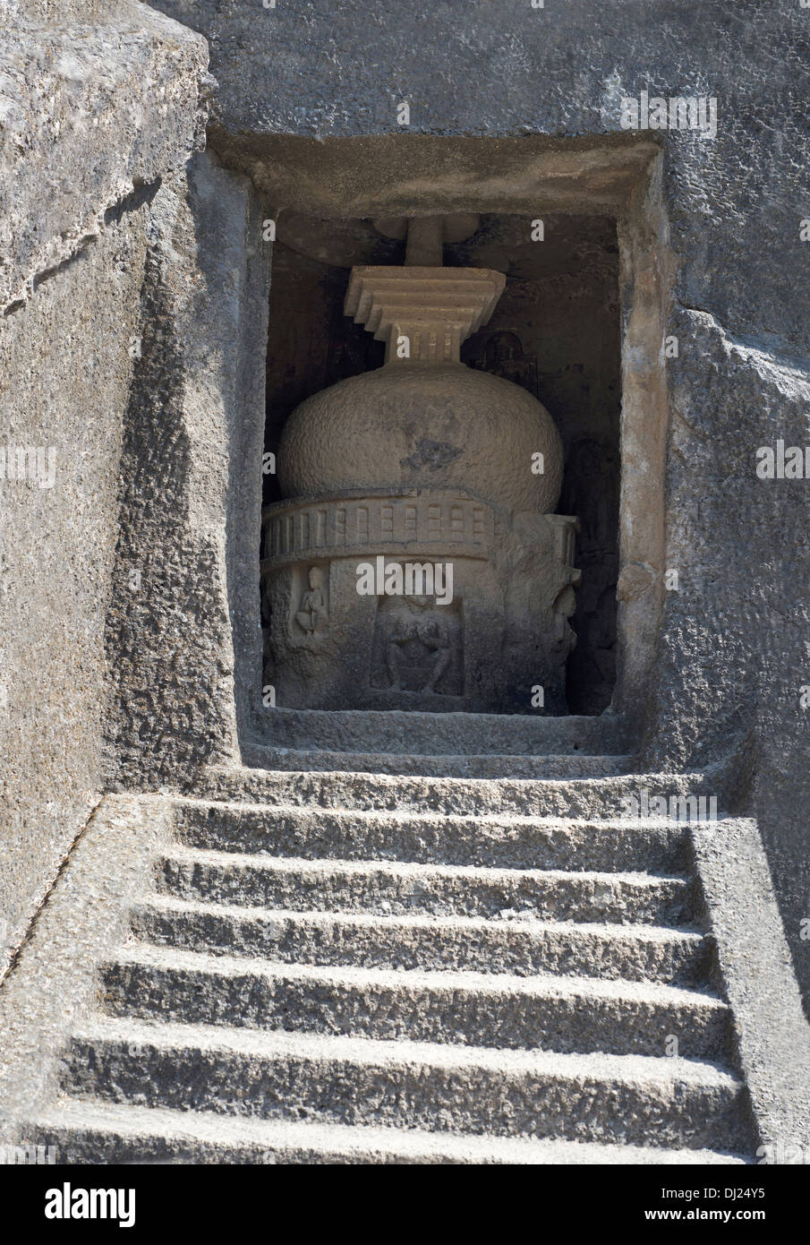 Small shrine. Kanheri Caves, Borivali, Mumbai, Maharashtra, India Stock ...