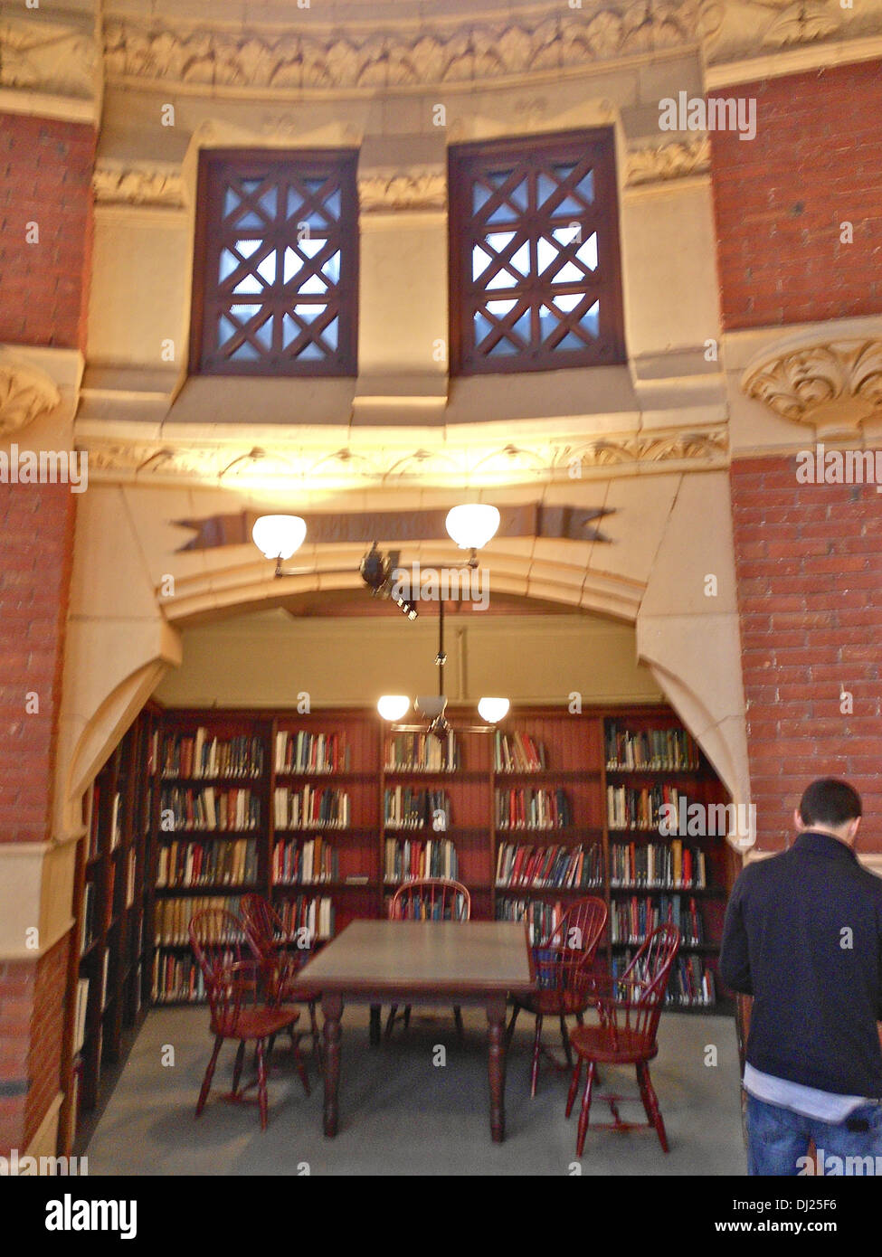 The reading nook at the north end of Furness Library, designed by Frank ...