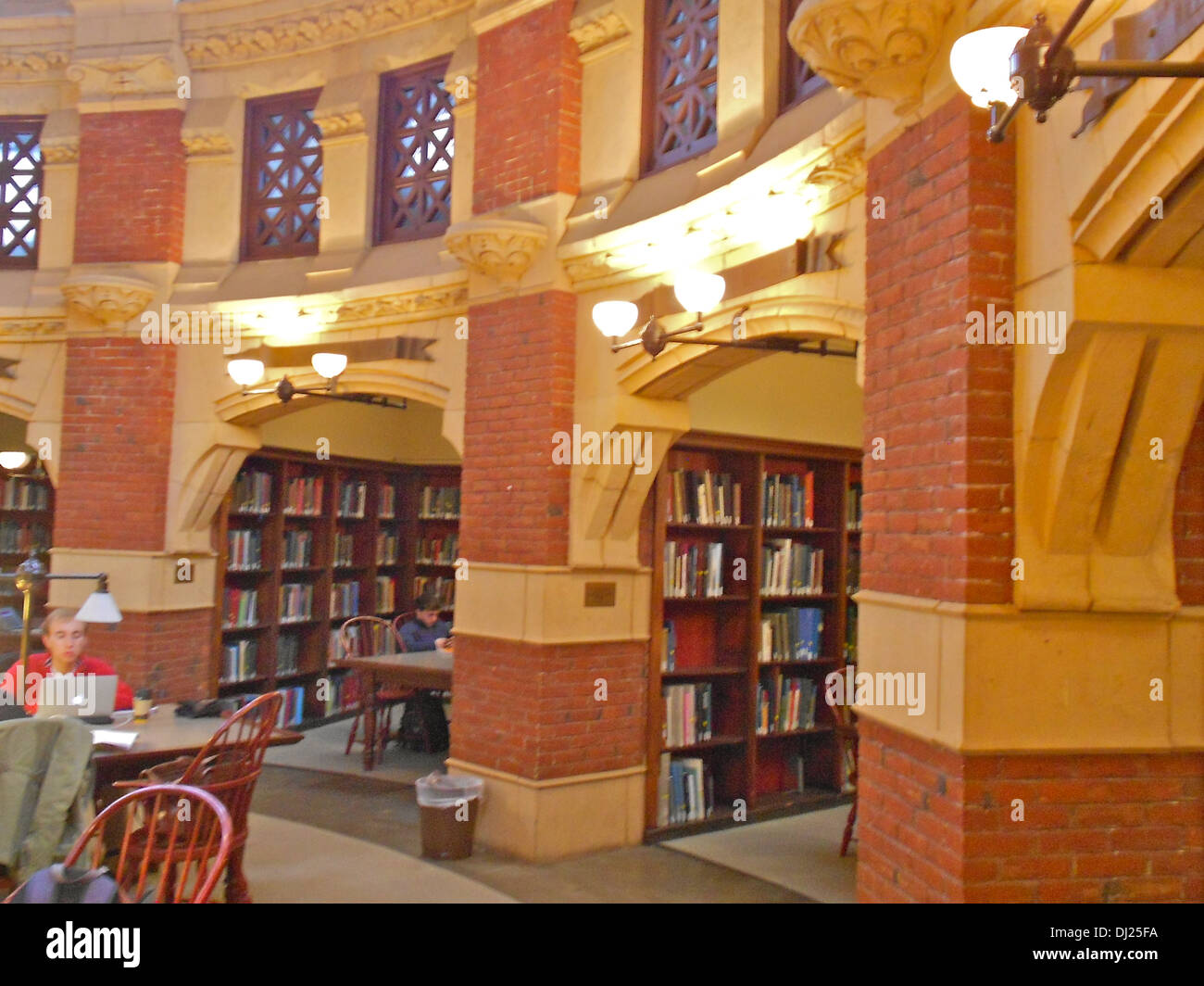 Reading nooks at the north end of Furness Library, located on the ...
