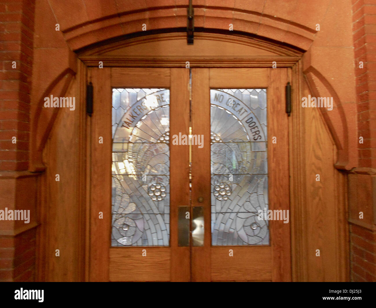 The 1st floor doorway in Furness Library, designed by architect Frank ...