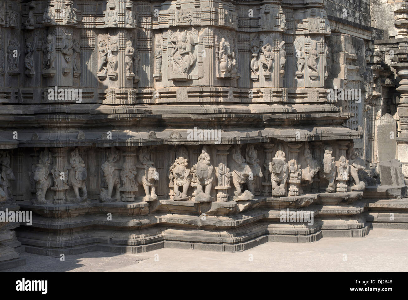 Kopeshwar temple. Plinth and Mandovara portion, view from South-West ...