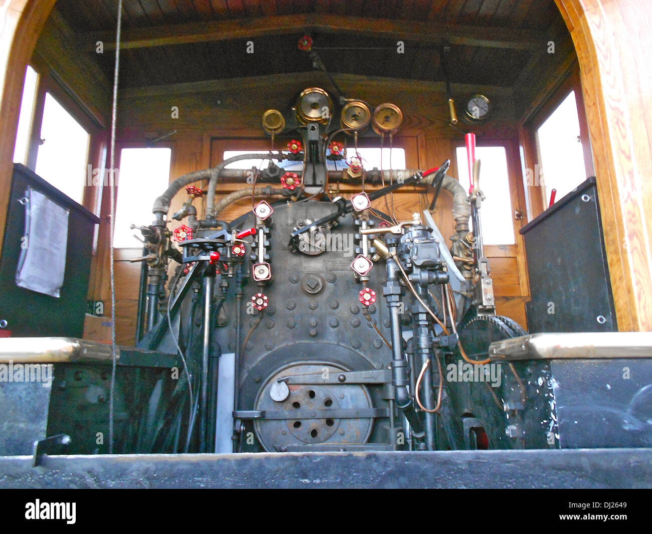 Steam Locomotive Train Engine Inside Historic C&O Locomotive Moves To