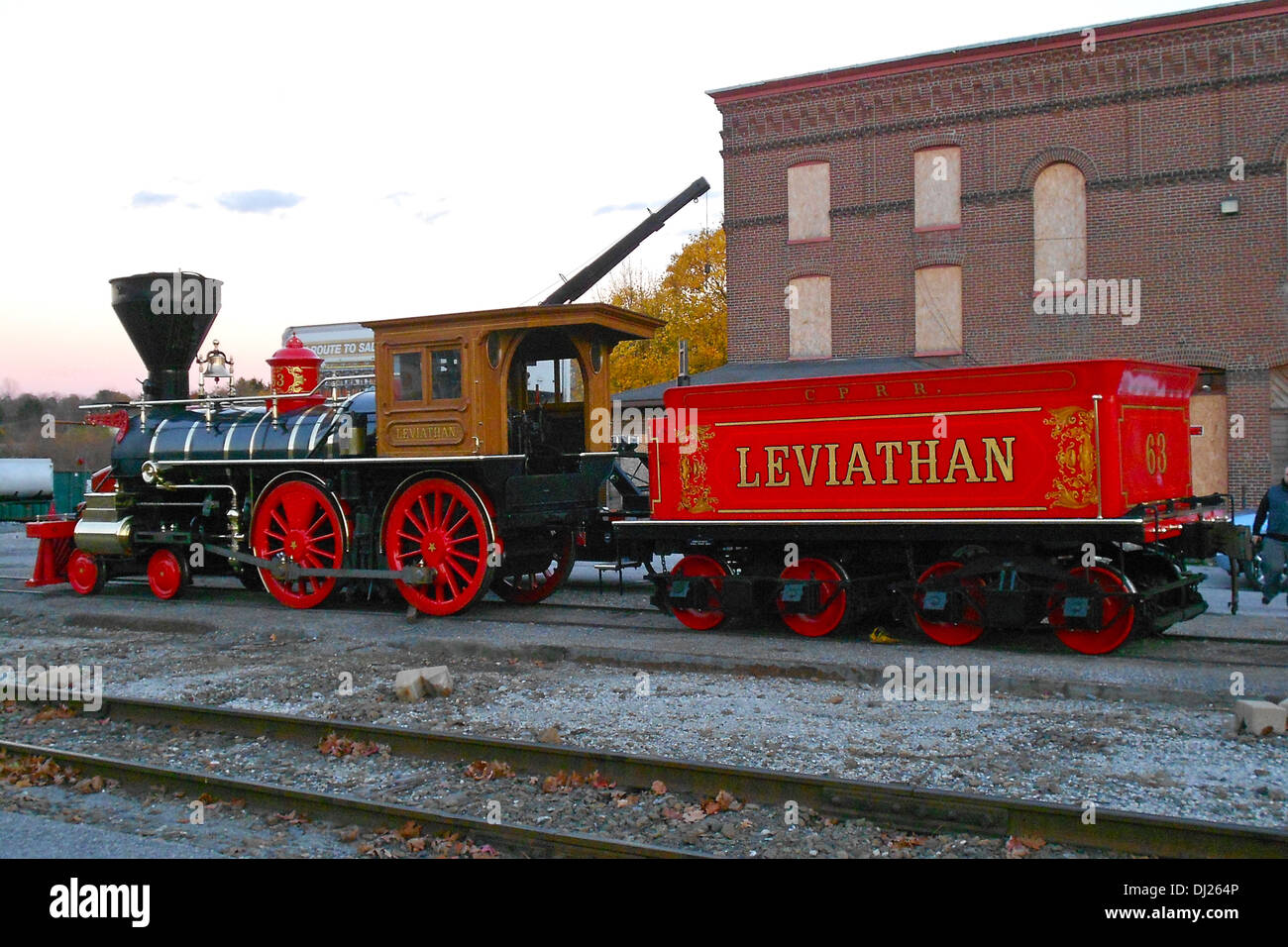 The Leviathan is a replica steam locomotive, modeled after the one that ...