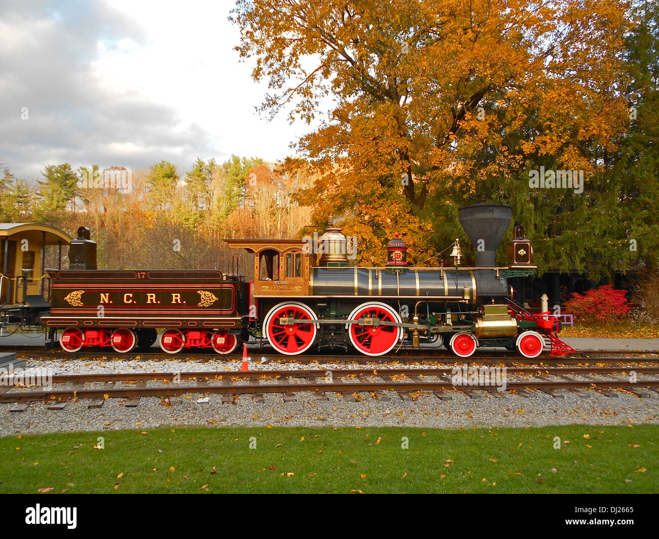 The 'York' steam engine is a replica of a Civil War-era locomotive ...