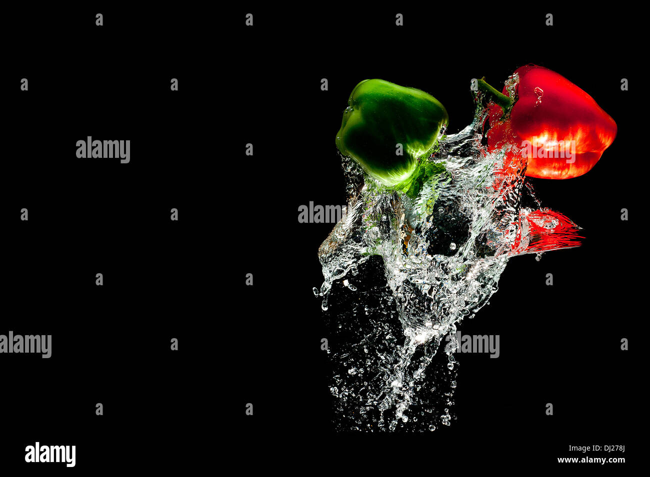 Yellow pepper splash in hi-res stock photography and images - Alamy