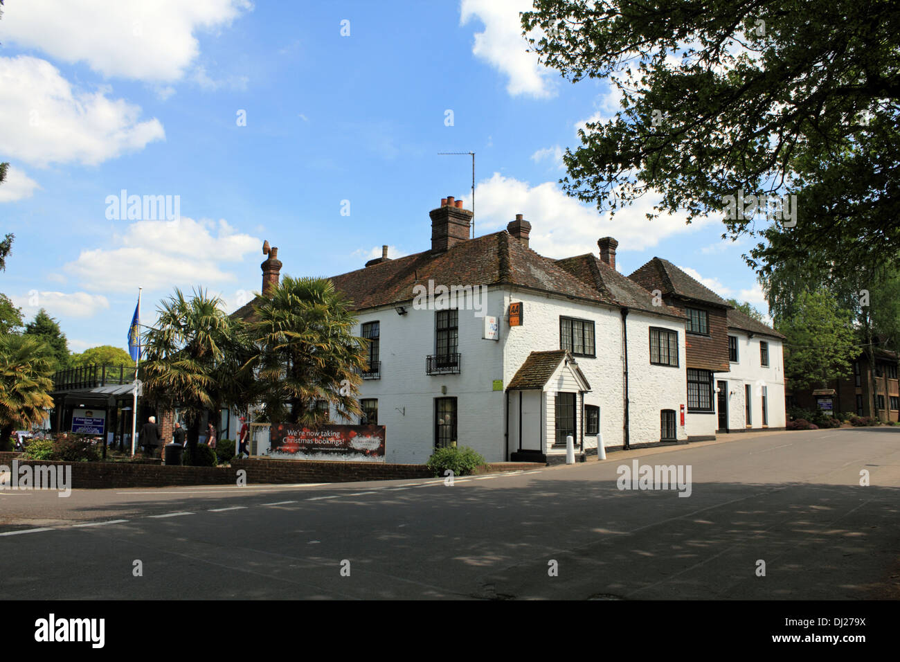 Frensham Pond hotel pub, Farnham, Surrey, England, UK Stock Photo - Alamy