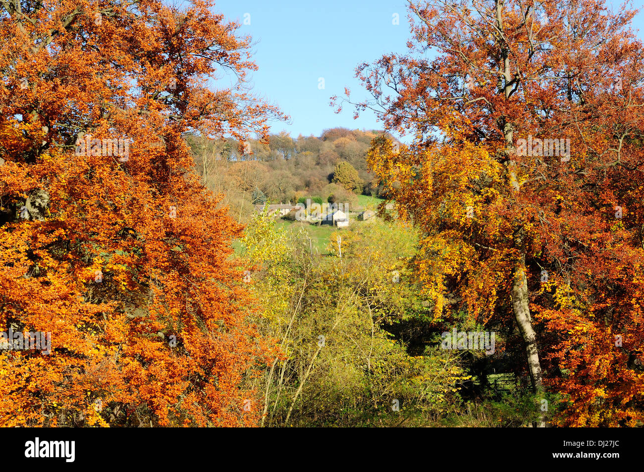 Hathersage village derbyshire autumn hi-res stock photography and ...