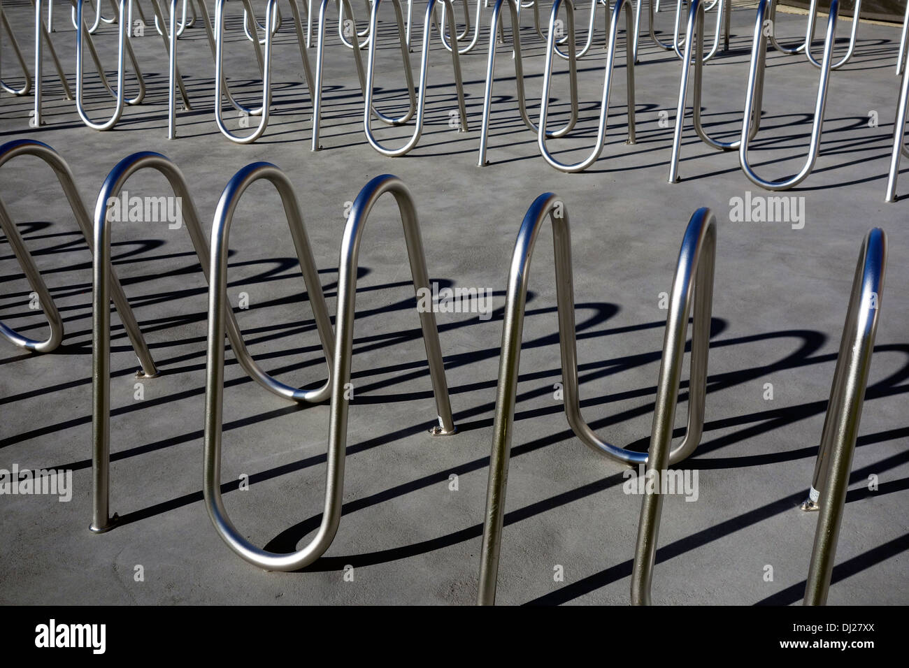 abstract bike rack shadows Stock Photo - Alamy