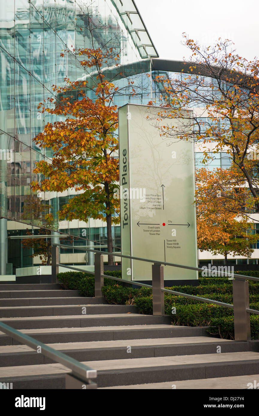 UK GB City of London Tower Place modern contemporary office block ...