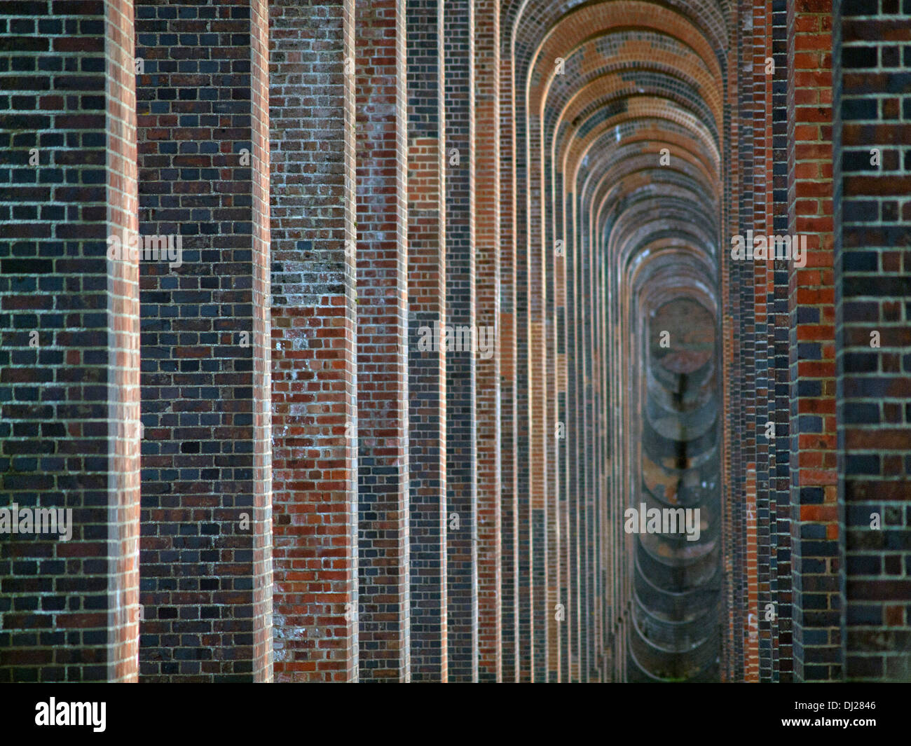 The Ouse Valley Viaduct on the London-Brighton Railway Line,close to ...