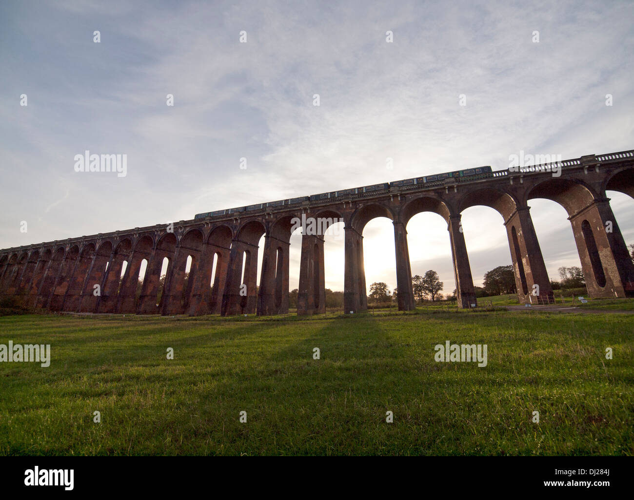 The Ouse Valley Viaduct on the London-Brighton Railway Line,close to ...