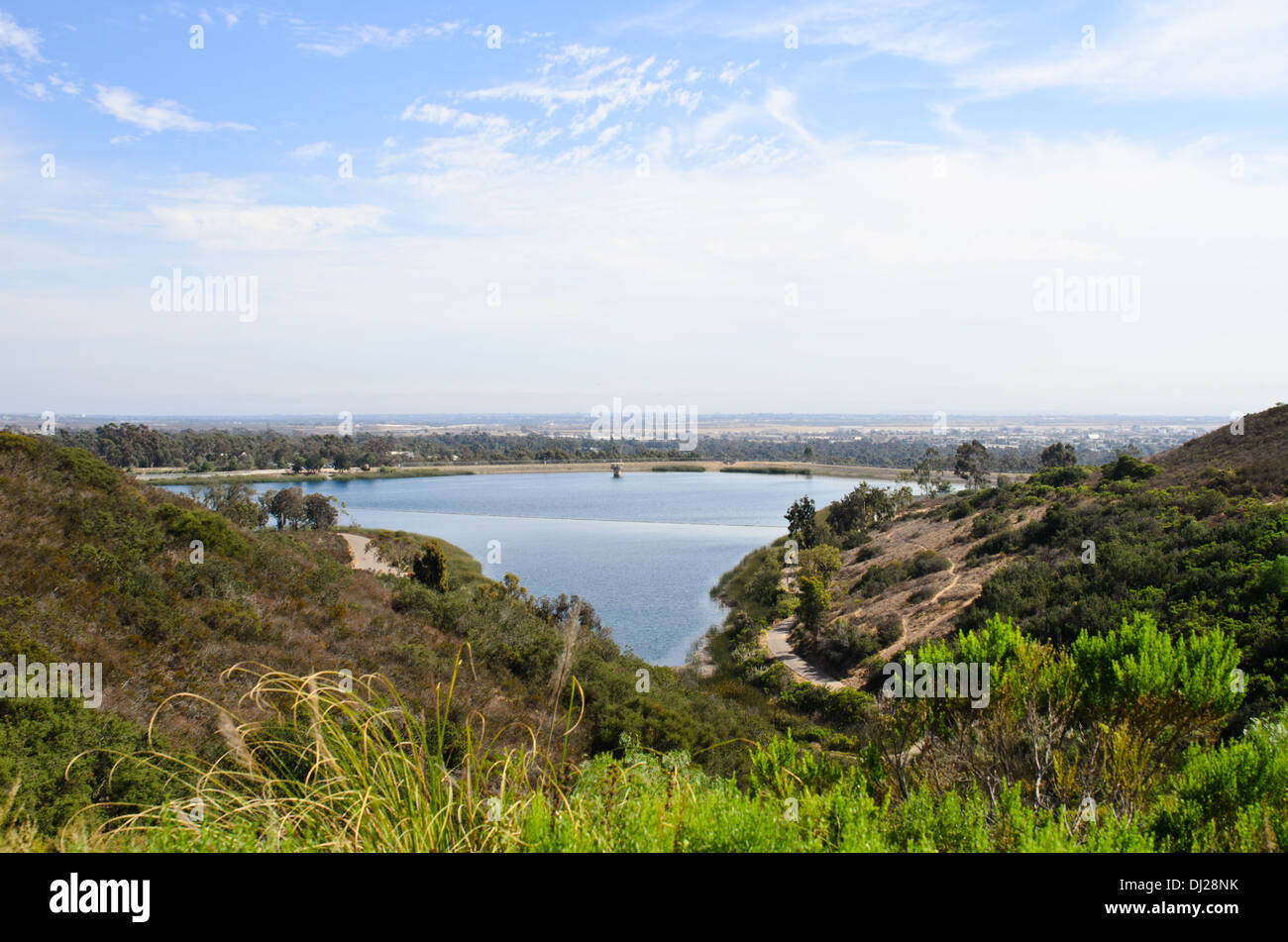 Overlook view of the lake Stock Photo - Alamy