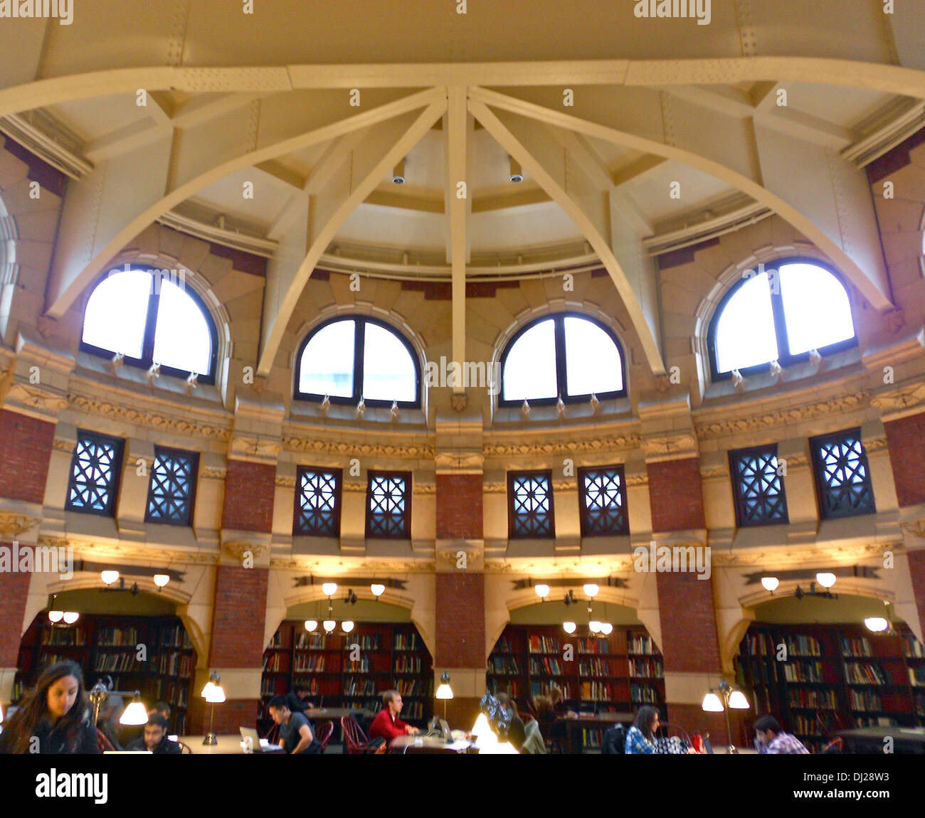 The north end reading room at Furness Library, designed by architect ...