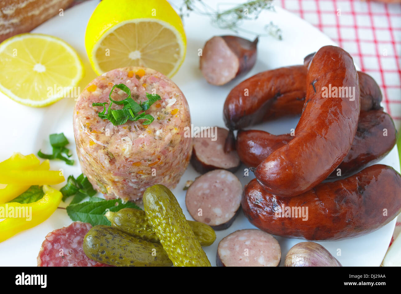 Meat jelly Stock Photo - Alamy