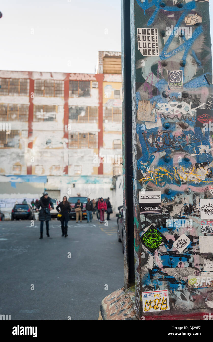 The Five Pointz building in Long Island City in Queens in New York ...
