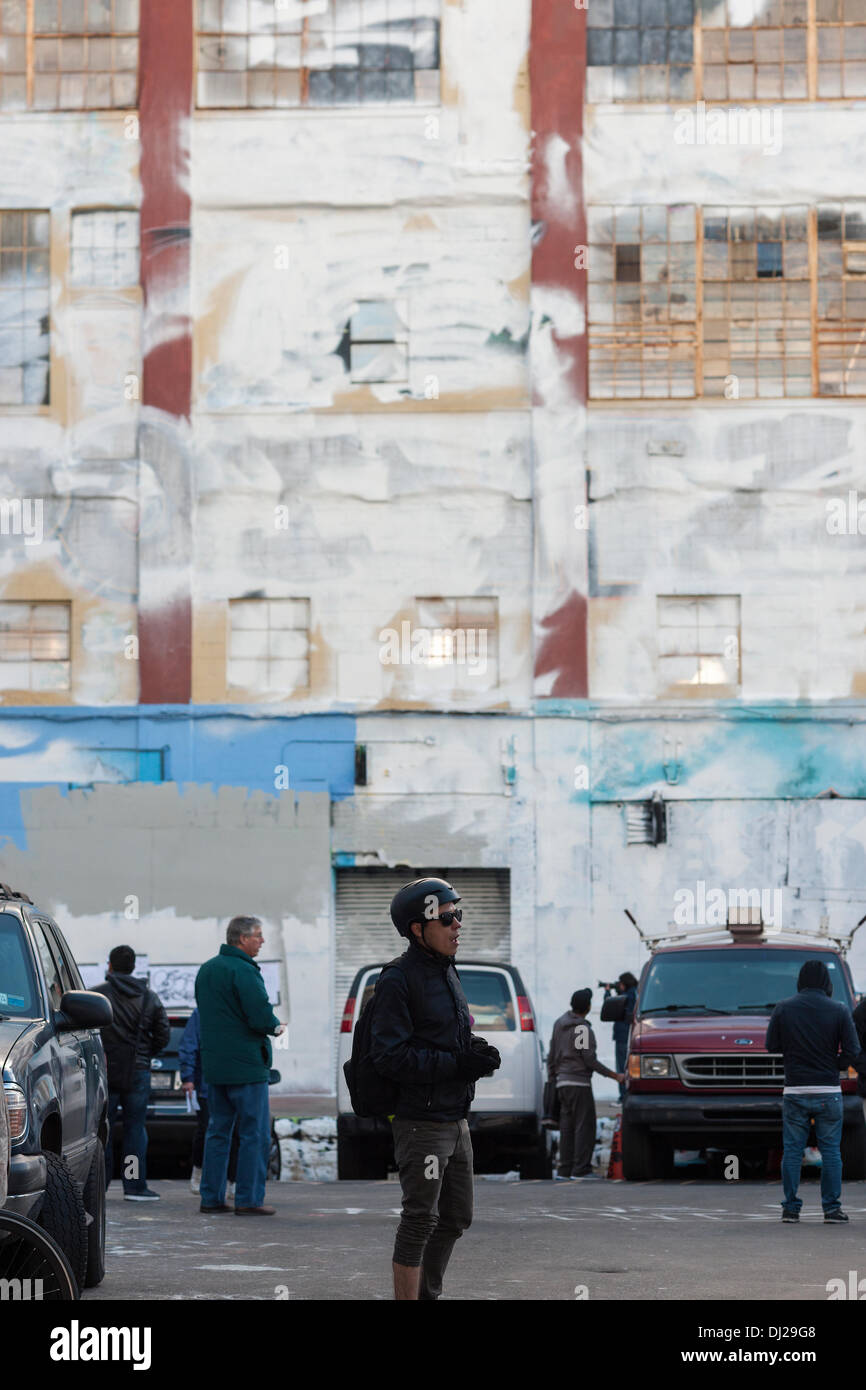 The Five Pointz building in Long Island City in Queens in New York ...