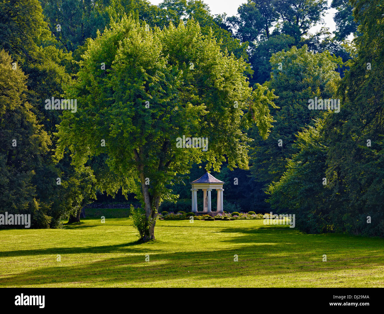 Temple of the Muse Calliope in Tiefurter Park, Thuringia, Germany Stock ...