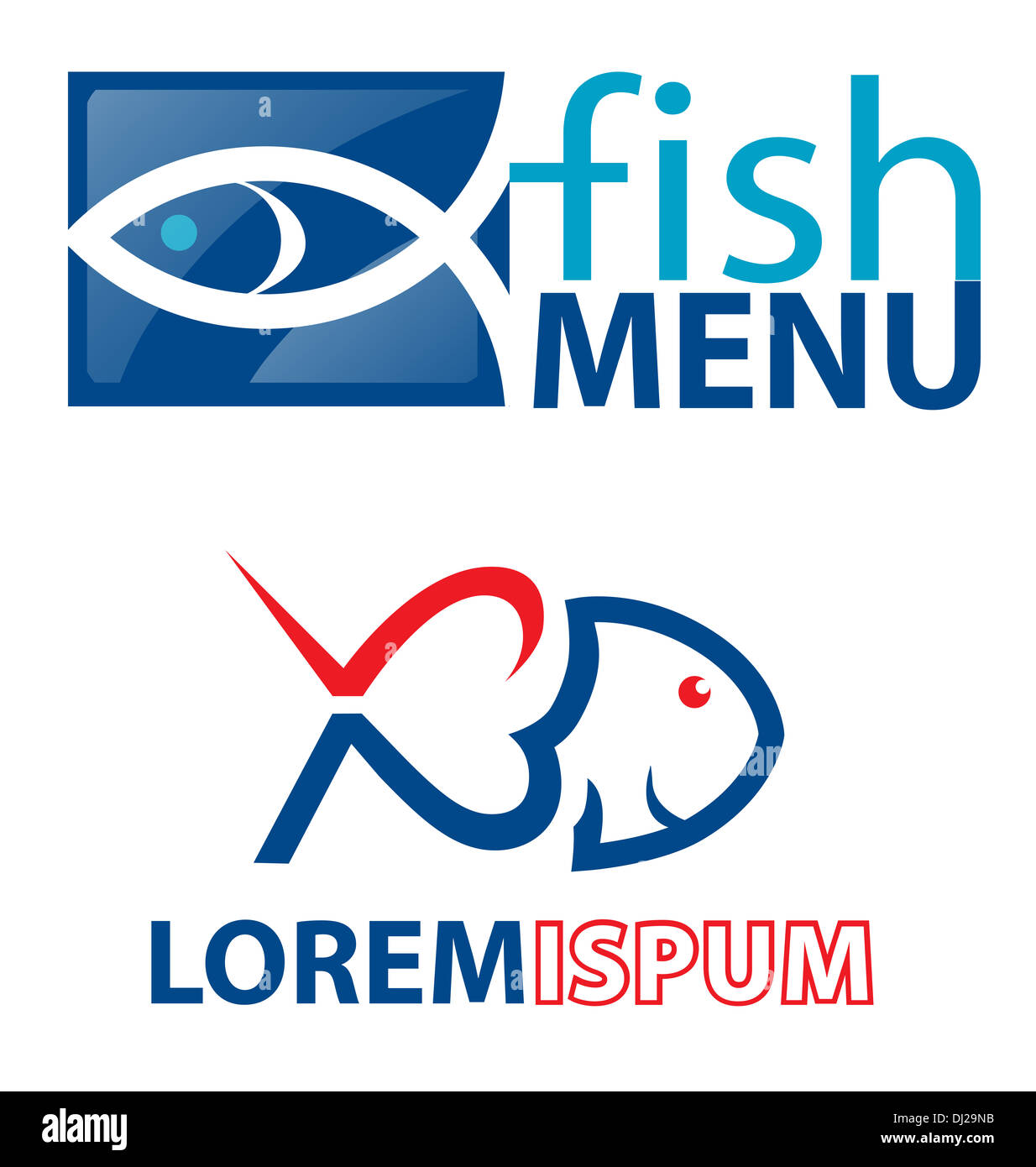 fish symbols element Stock Photo - Alamy