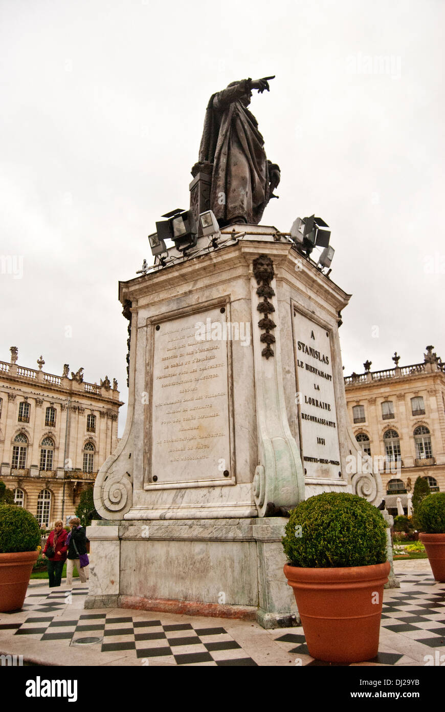 Statue of Stanislas at Place Stanislas in Nancy, Lorraine, France Stock ...