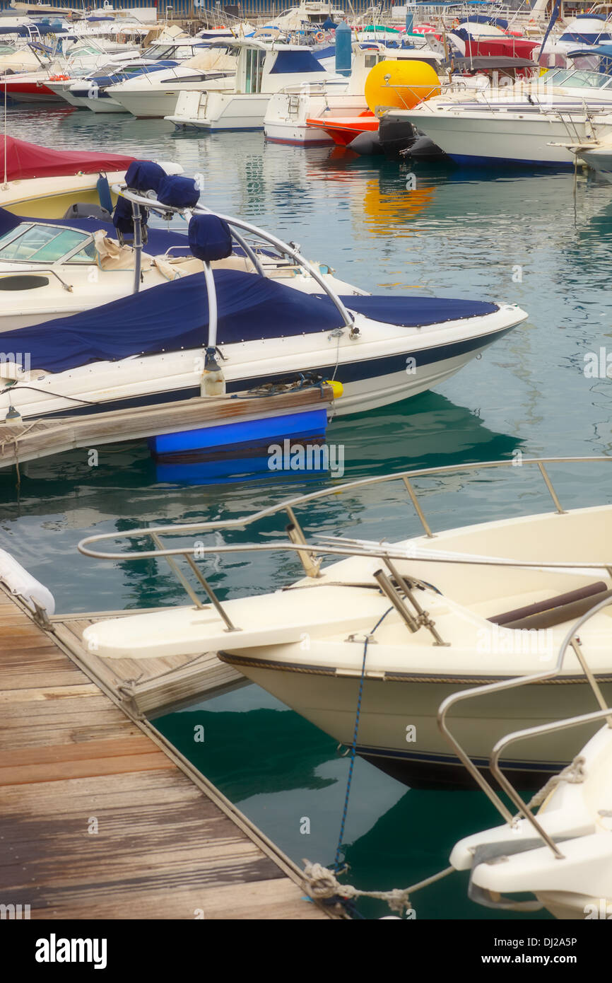 Harbor in Costa Adeje Stock Photo - Alamy