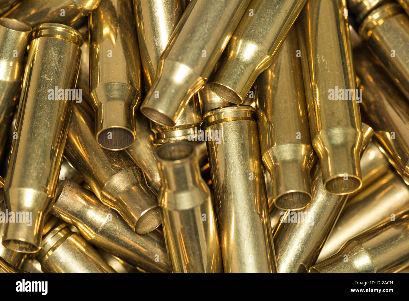 Abstract of pile of empty bullet shells with details Stock Photo - Alamy