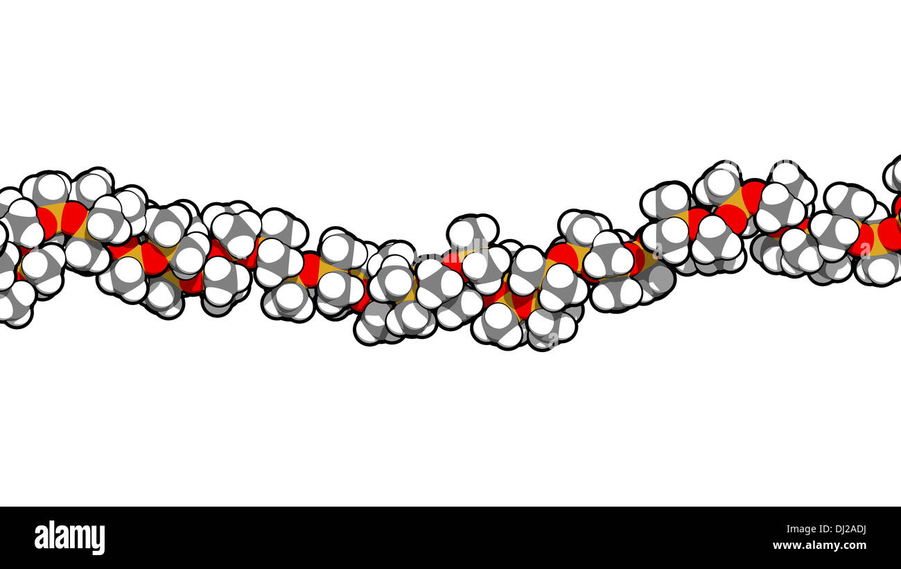 Silicone oil (Polydimethylsiloxane, PDMS) silicone polymer, chemical ...