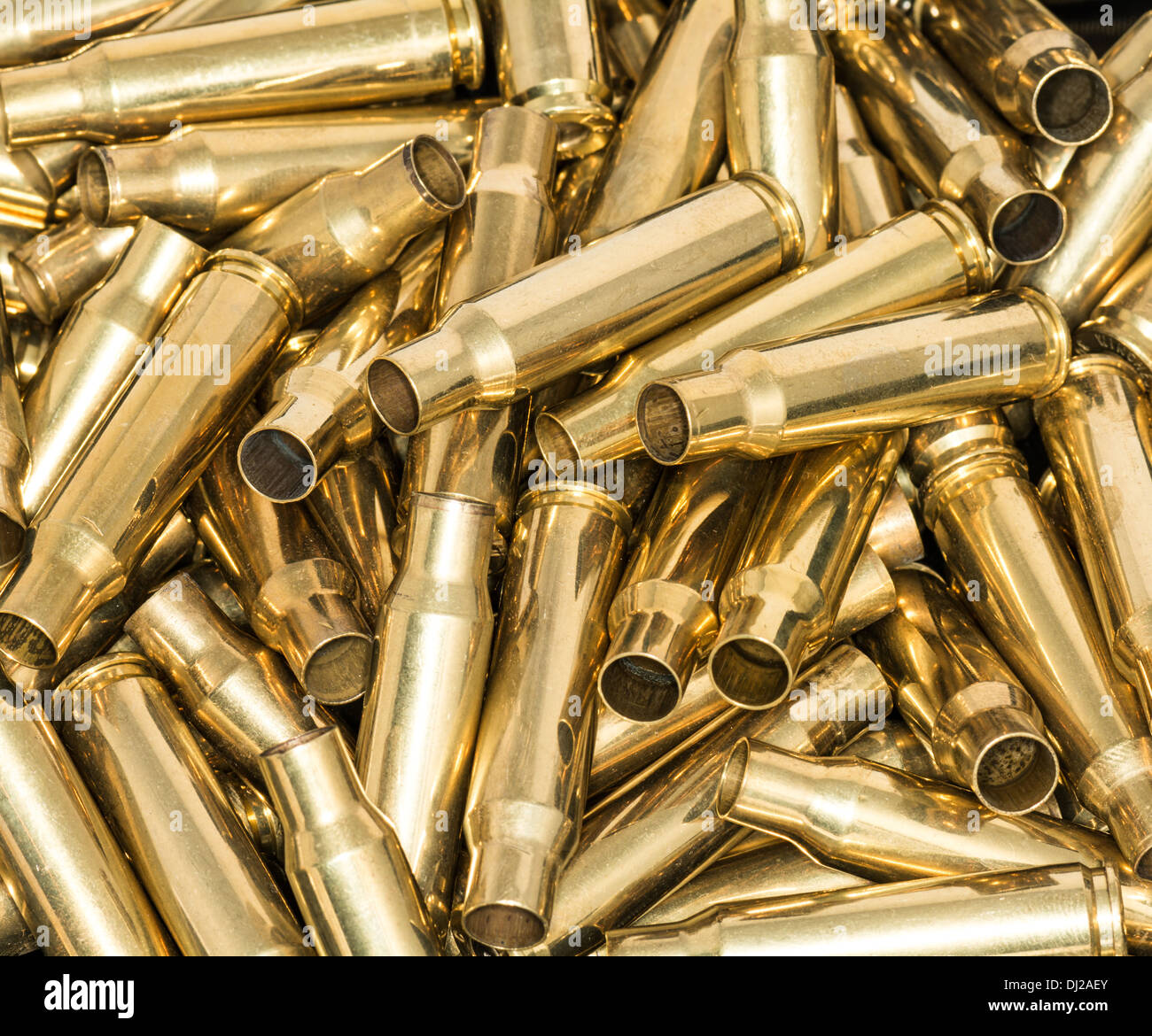 Abstract of pile of empty bullet shells with details Stock Photo - Alamy