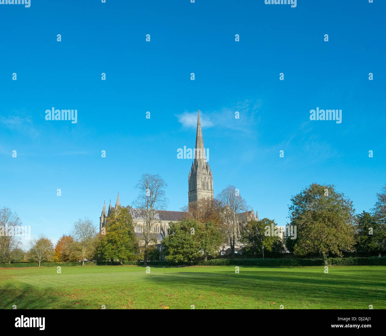 Salisbury Cathedral in Autumn Stock Photo - Alamy
