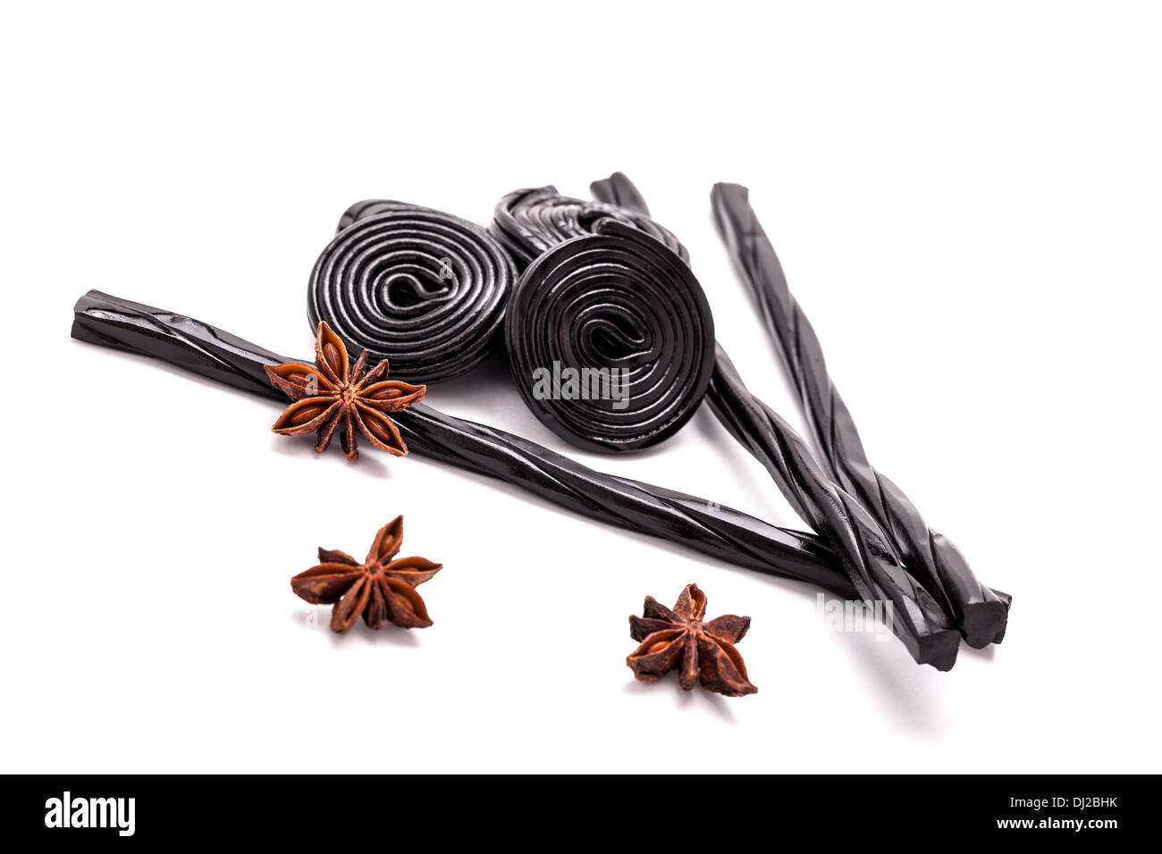 Licorice Candy And Star Anise Stock Photo - Alamy
