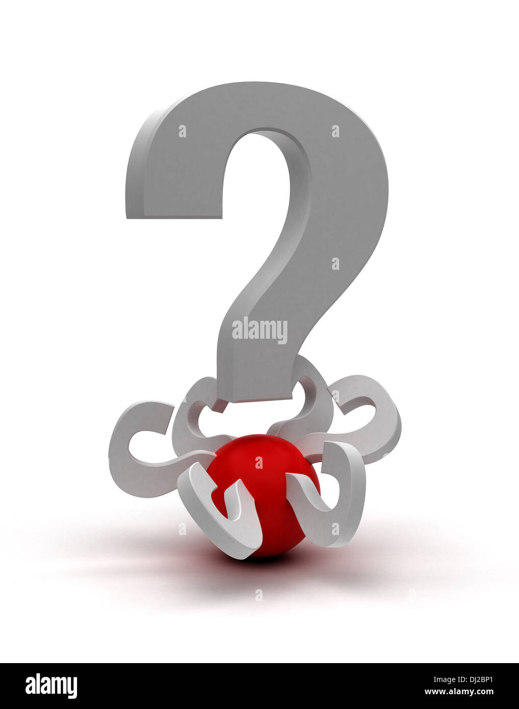 3d question mark shape Cut Out Stock Images & Pictures - Alamy