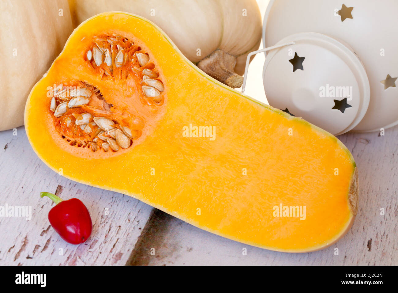 Butternut Squash Half Stock Photo - Alamy
