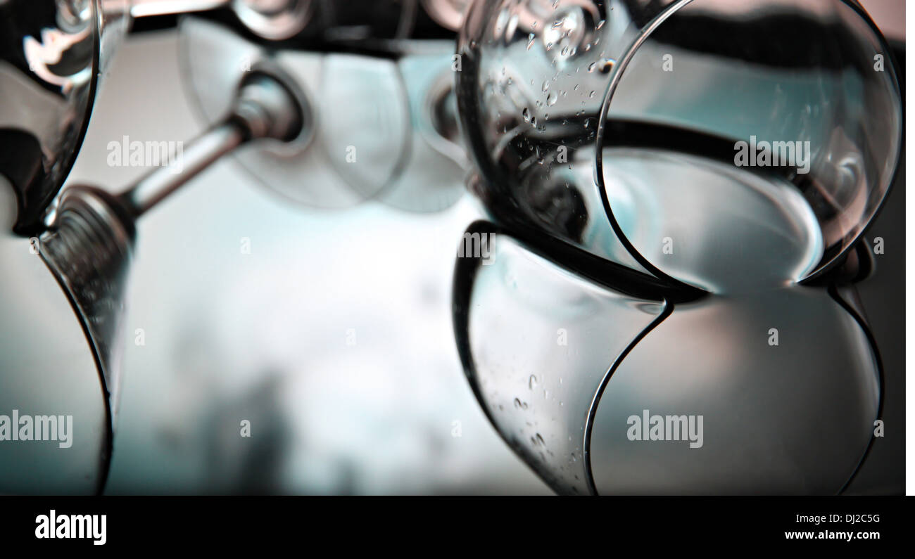 Closeup Pictures Reflection of the glass in the basin Stock Photo - Alamy
