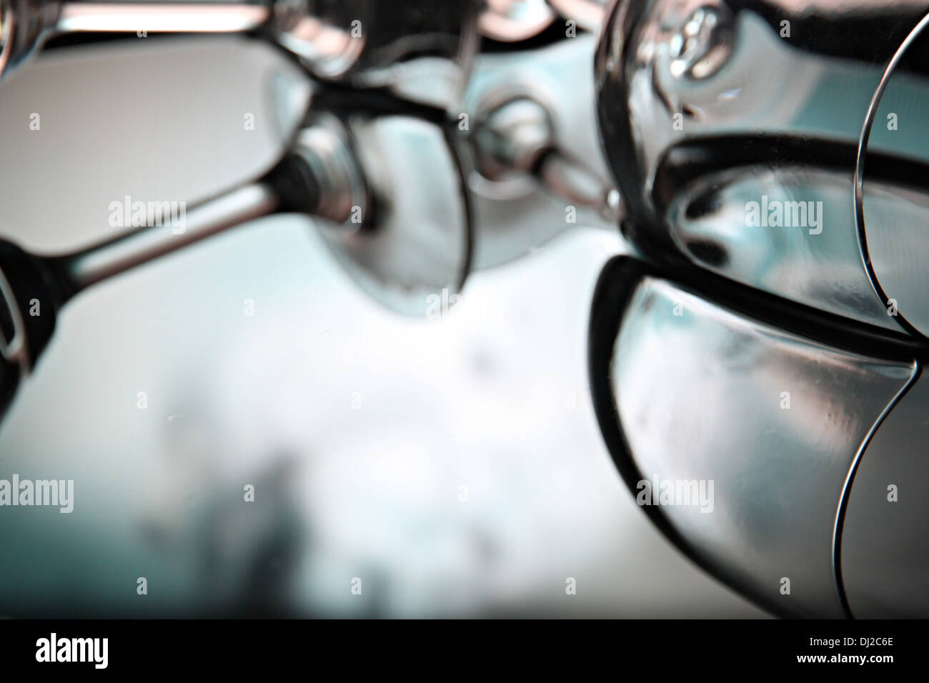 Closeup Pictures Reflection of the glass in the basin Stock Photo - Alamy