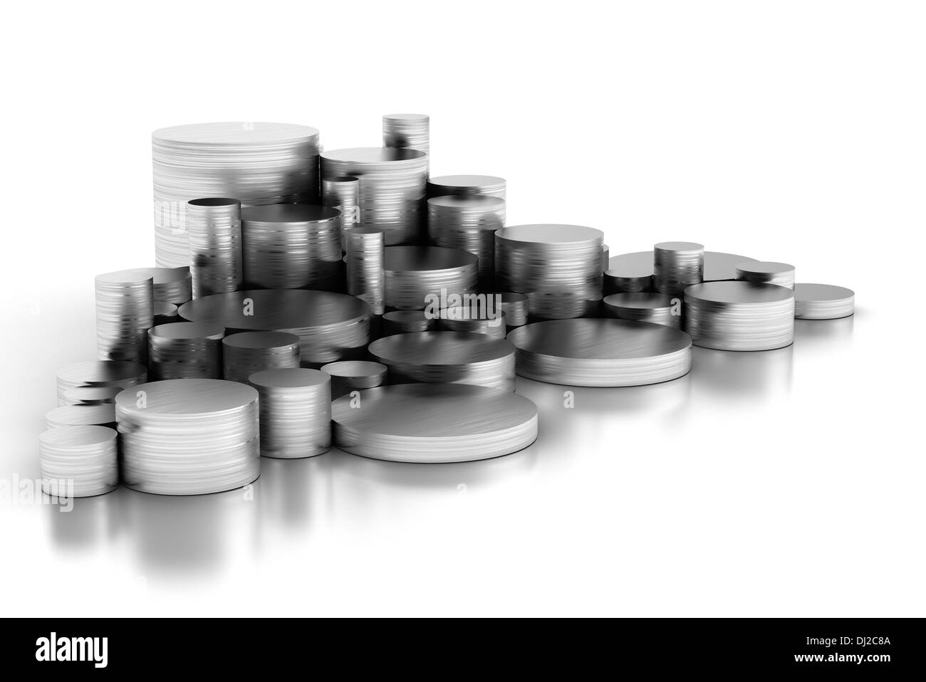 Stack of Steel Pipes Stock Photo - Alamy