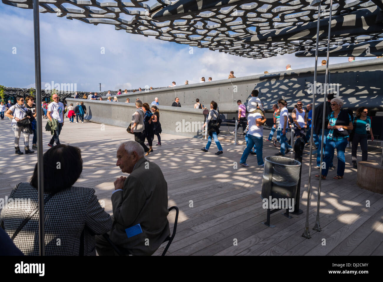 Marseille MUCEM museum rooftop terrace Stock Photo - Alamy