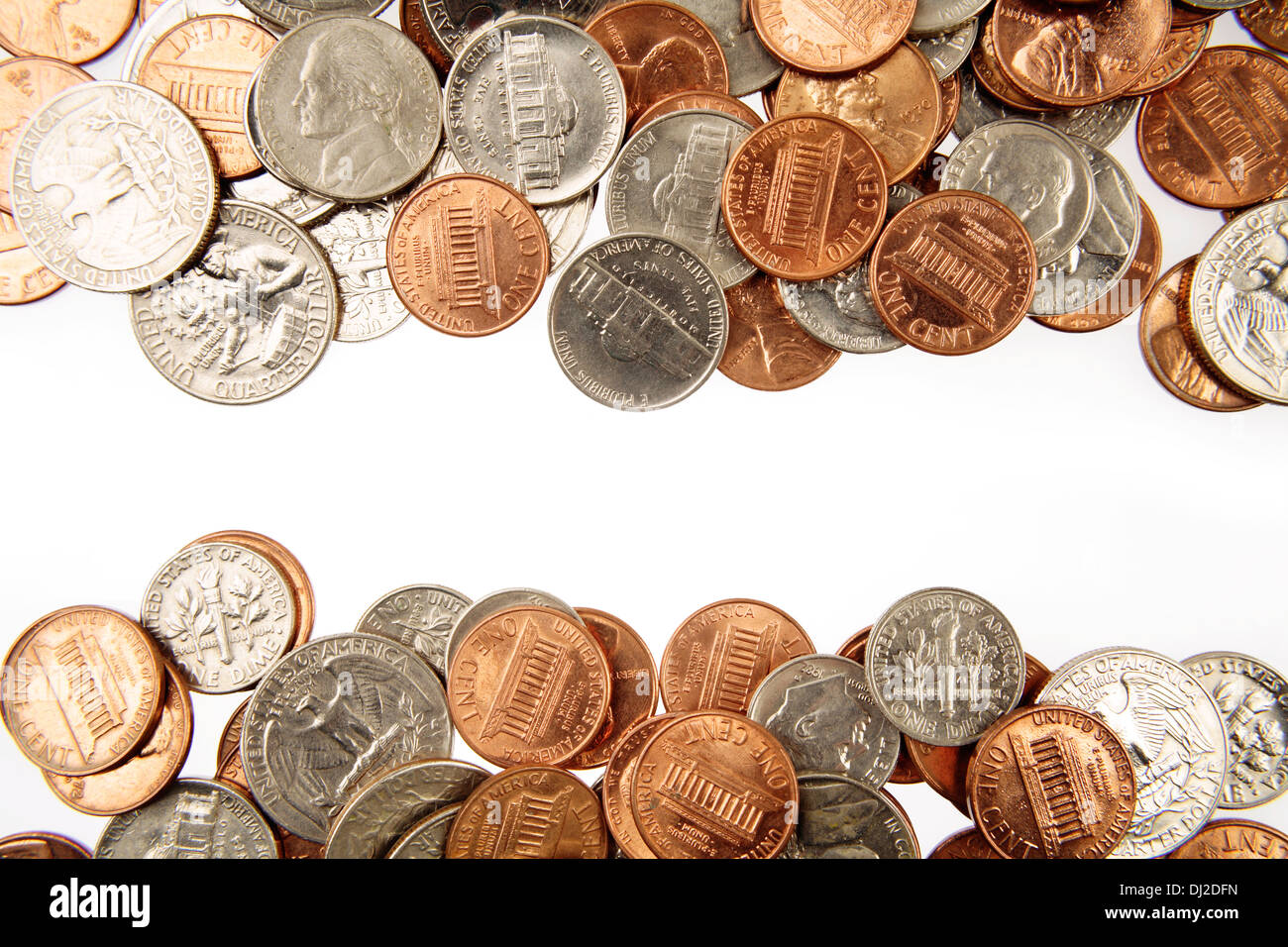 Assorted us coins hi-res stock photography and images - Alamy