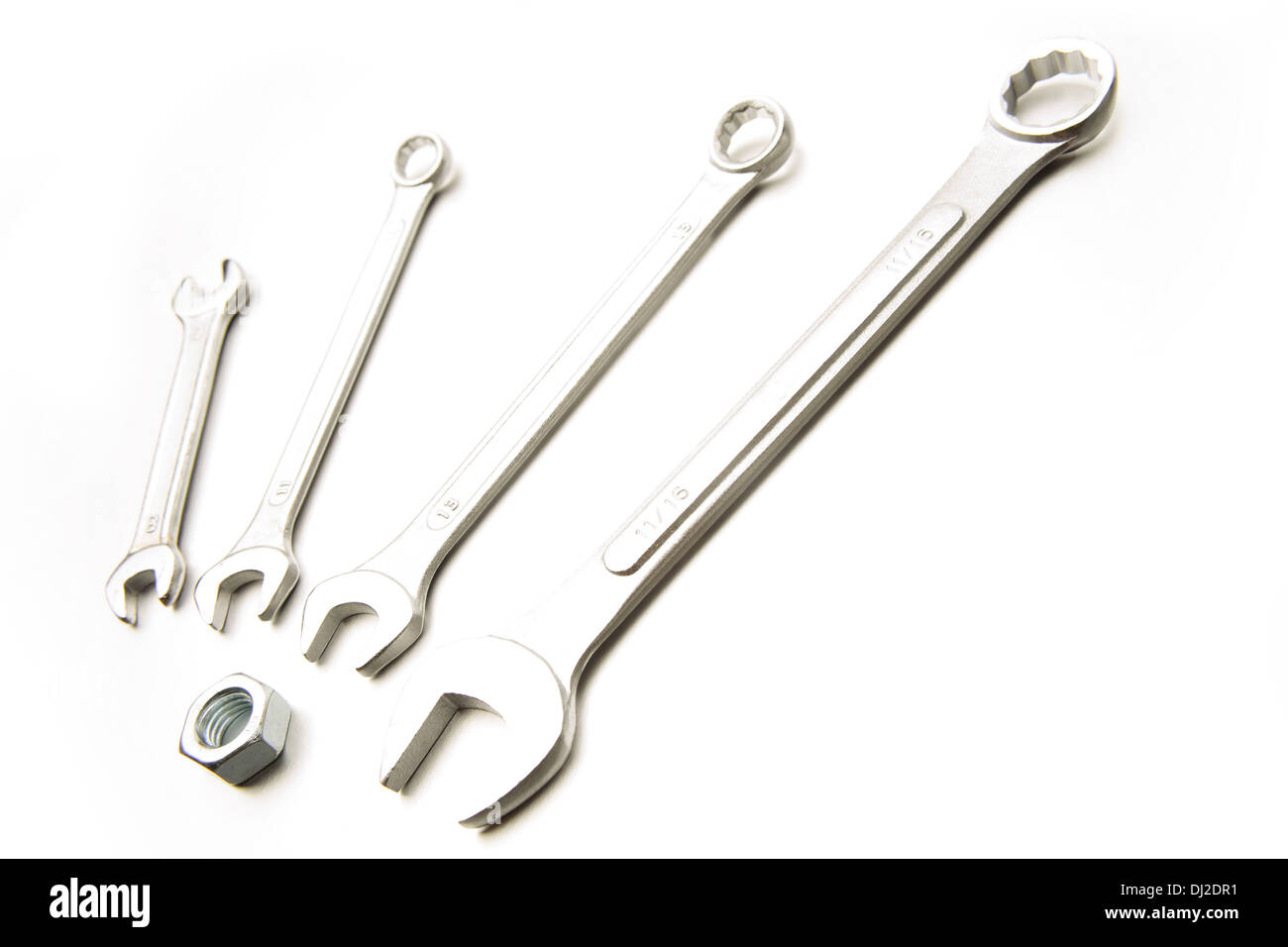 Spanners wrench Cut Out Stock Images & Pictures - Alamy