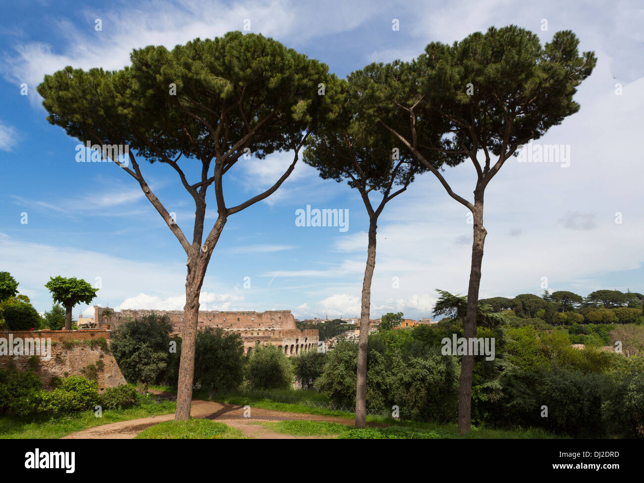 Hill overlooking ruins hi-res stock photography and images - Alamy