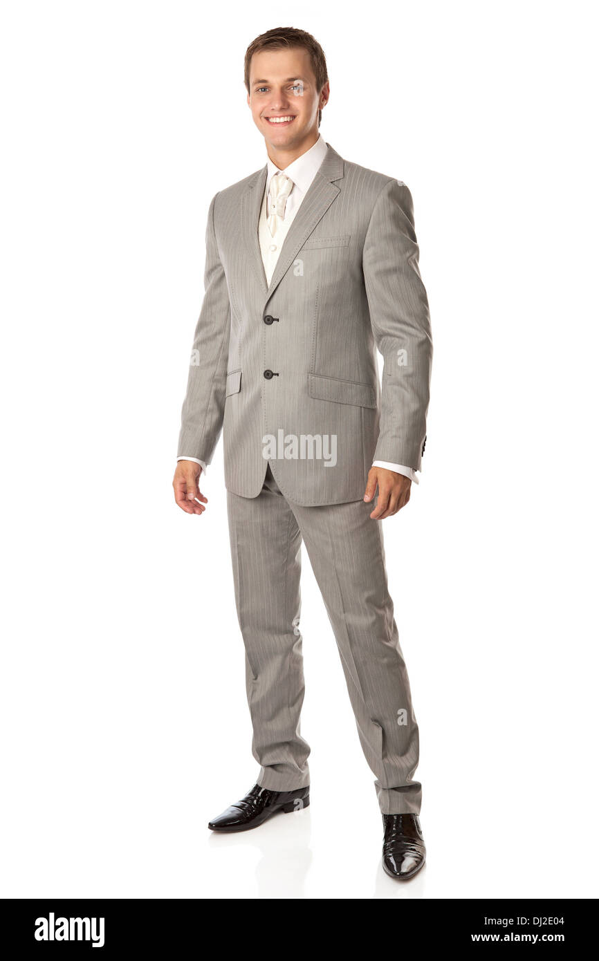 Suit handsome full length trendy hi-res stock photography and images ...