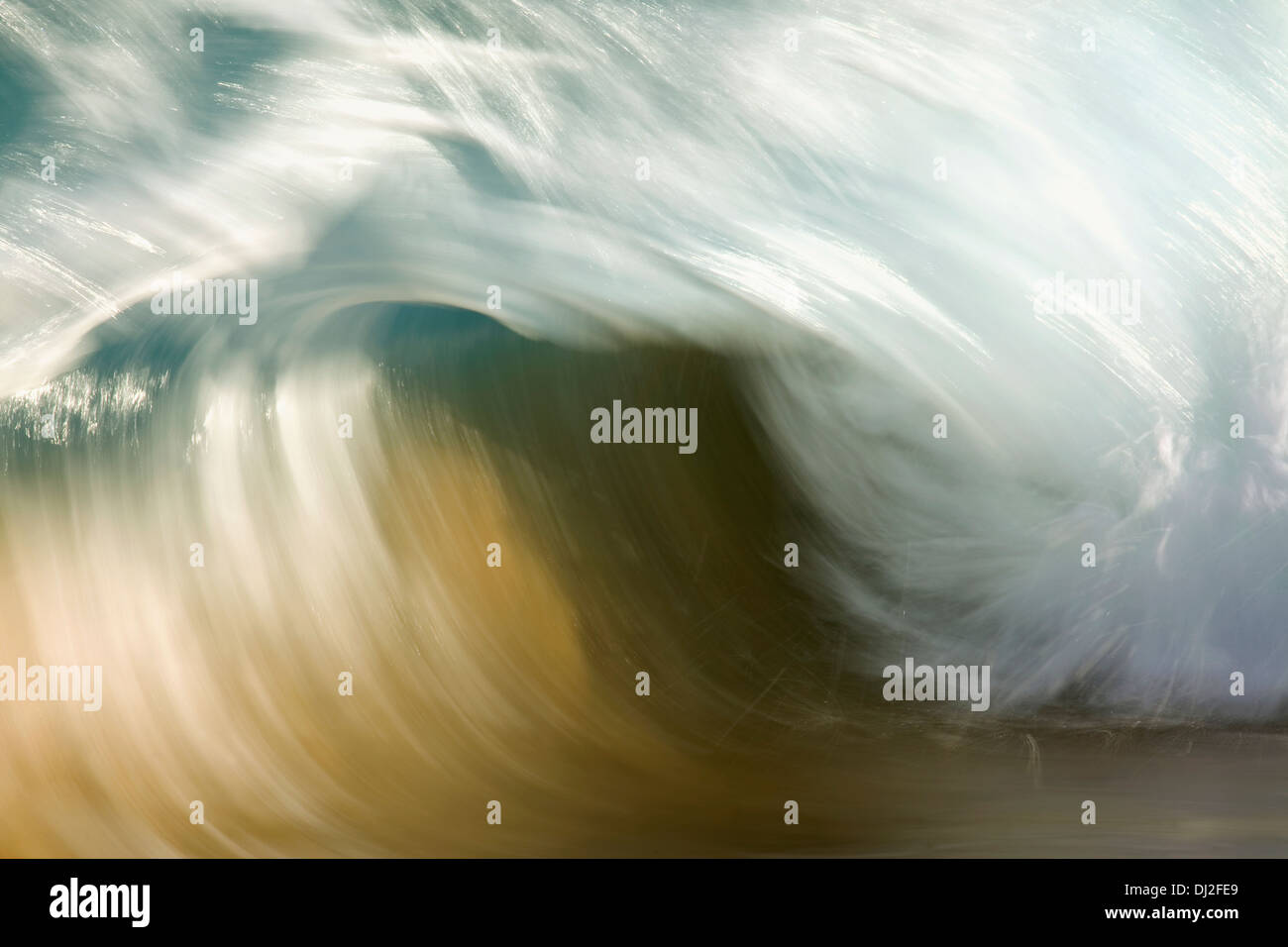 Wave Blur; Oahu, Hawaii, United States Of America Stock Photo - Alamy