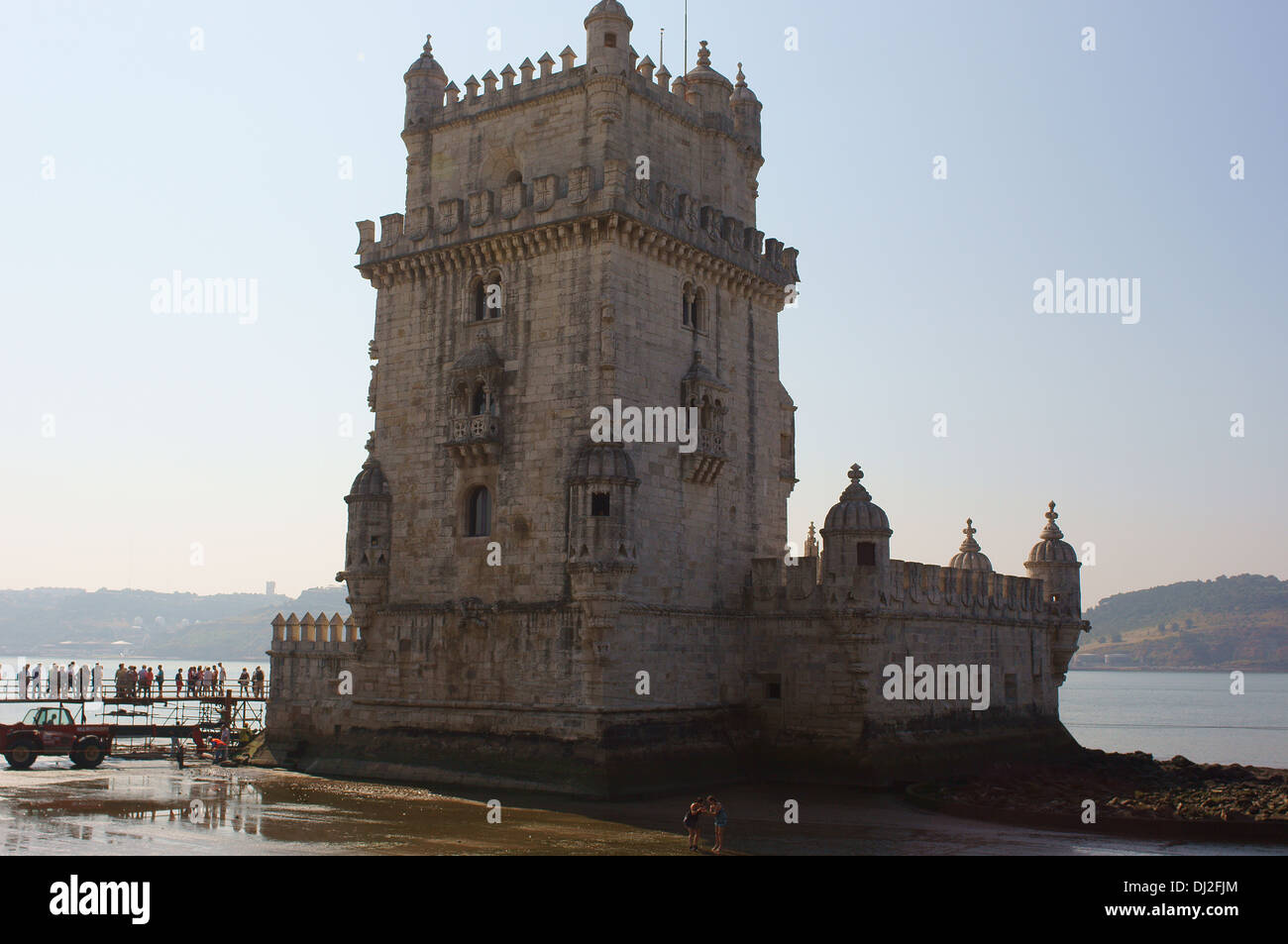 Torre de Belem Lisbon Lisboa Portugal Manueline style Stock Photo - Alamy